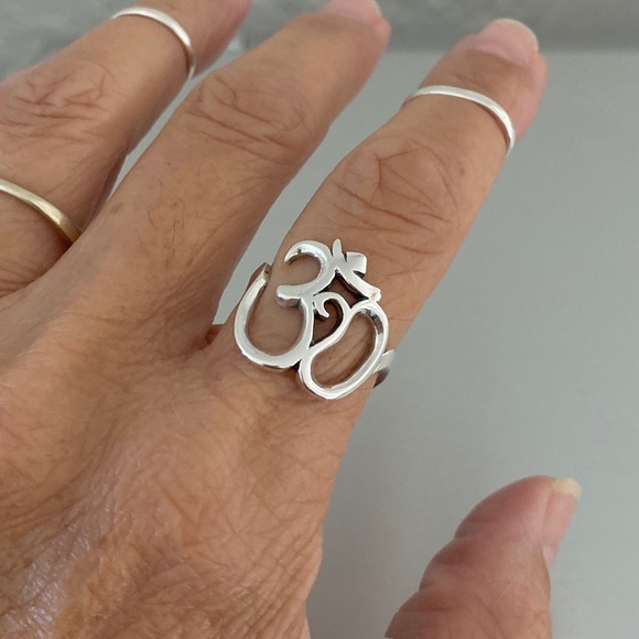 Jewelry | Sterling Silver Om Sign Ring | Poshmark